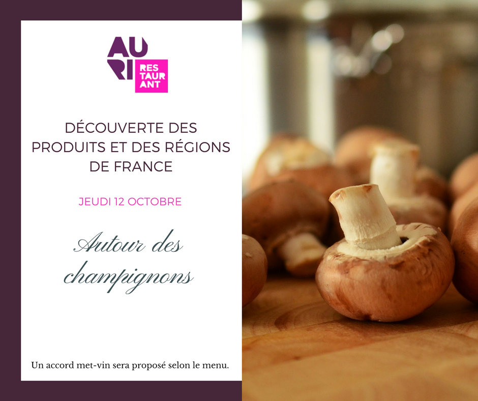 Menu à thème Auri champignons | AURI - Association des Usagers du ...