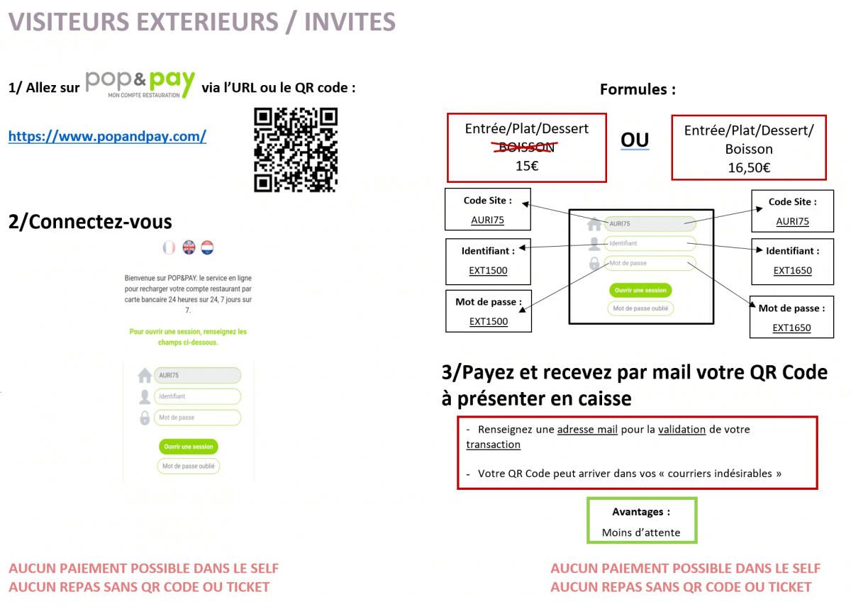 PAYER sur POP&PAY | AURI - Association des Usagers du Restaurant ...