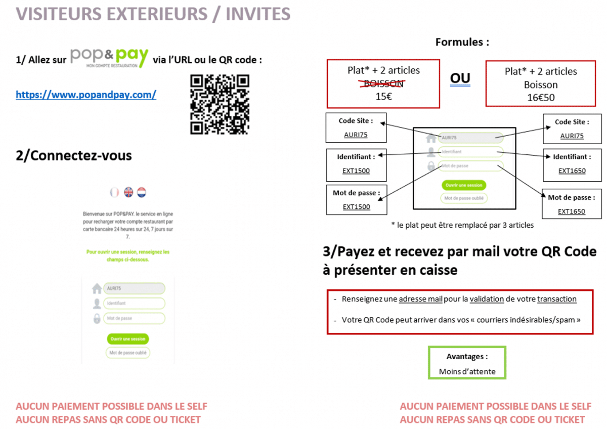 PAYER sur POP&PAY | AURI - Association des Usagers du Restaurant ...